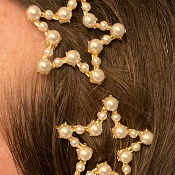 Star Hair Pins Set | Star Hair Accessories Bridal | Celestial Wedding ...