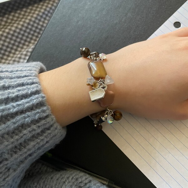 Deep Space Beaded Keychain - Etsy