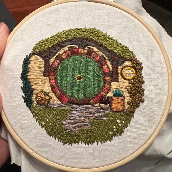 PDF Embroidery Pattern: Hobbit Door, Lotr - Etsy