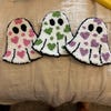 Daisy Ghost Mug Rug, Halloween Punch Needle Coaster, Daisy Ghostie ...
