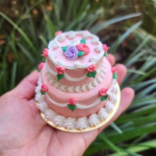 Two Tier Mini Cake Fakes in 6 Colors - Etsy