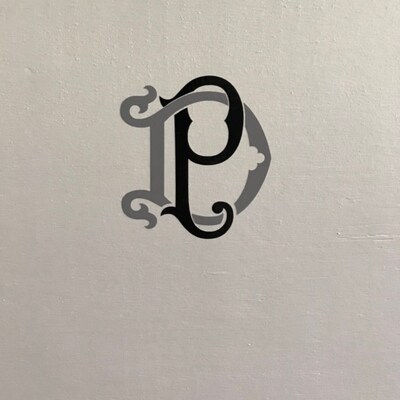 Two Color Two Letter Custom Monogram Sticker, Couples Monogram, Custom ...