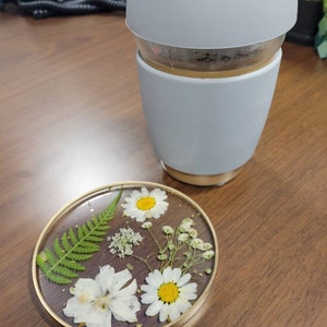 Resin Coasters Dried Flower Coasters Pressed Flowers - Etsy