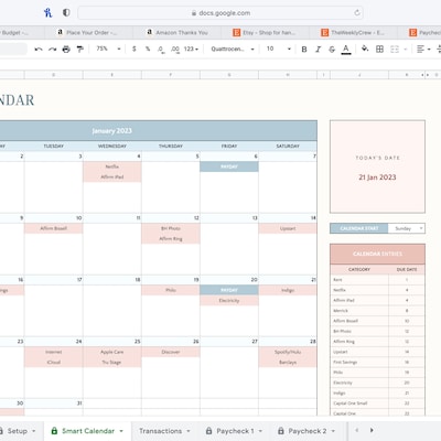 Excel Monthly Budget Template Google Sheets Budget Planner Template ...