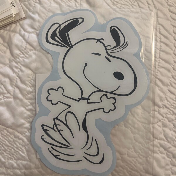 Snoopy Vinyl Decal - Snoopy and Woodstock - Etsy