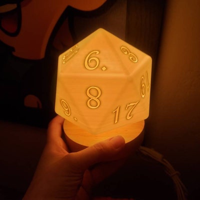 D20 Table Lamp - Etsy