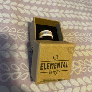 Prismatic Unicorn Ring Handmade With Unicorn Poop and Moissanite Colors ...