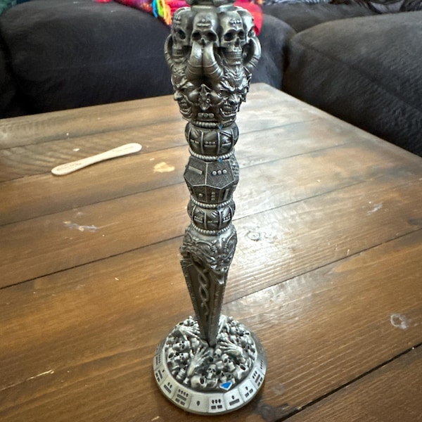 Unique DND Dice Dagger/wand, D20, D12, D10, D00, D8, D6, D4 W/leather ...