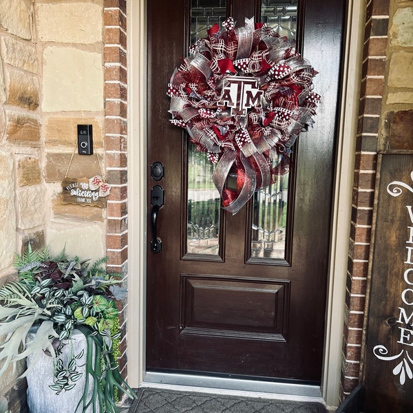 Large Burlap Wreath Notre Dame Wreath Notre Dame Fighting Irish Wreath ...