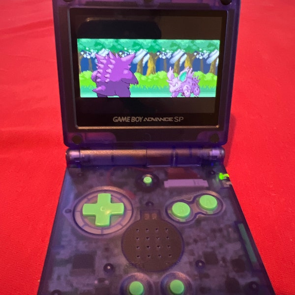 Custom Modified Gameboy Advance SP Console- Retro Handheld Transparent ...
