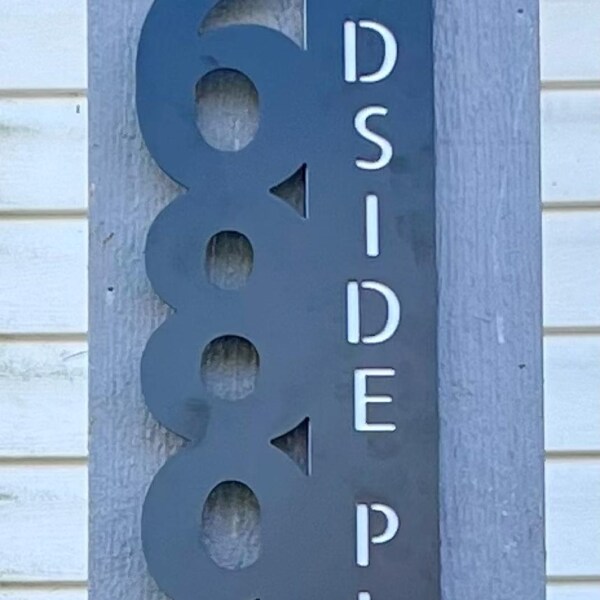 Custom Modern Address Sign - Vertical and Horizontal House Numbers - Etsy