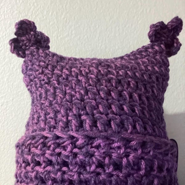 Chowder Inspired Crochet Cat Beanie - Whimsical Winter Hat - Etsy