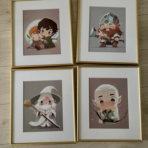 Magic Creature Nursery Art Print Set of 4, DIY Nursery Decor, Magical ...