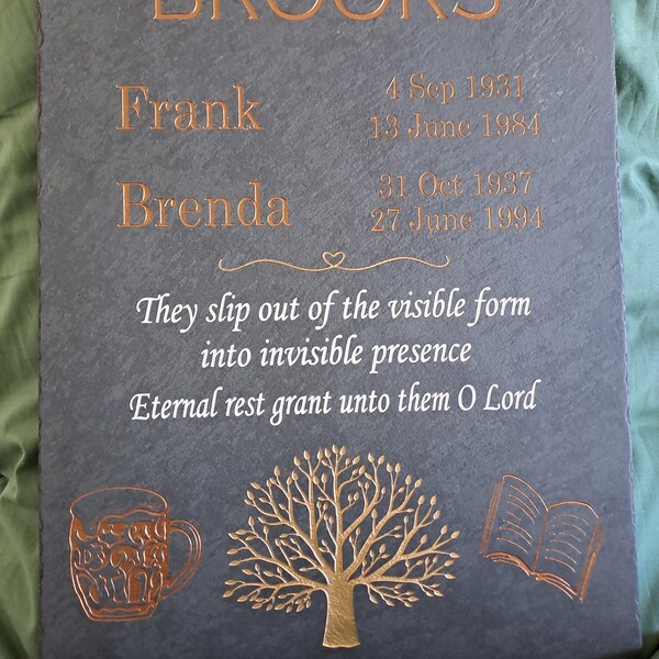 Engraved Emerald Green Ceramic Wall Tile Address Sign Irish Handmade ...