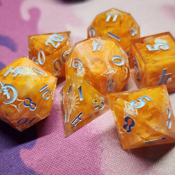 Regal Porcelain Dice | Teacup Dice | Floral Dice | Artisan Resin Dice ...