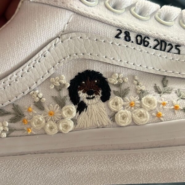 Custom Embroidered Heart Converse Platform,heart Embroidered Shoes ...