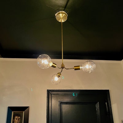 16in Large Glass Shade Ceiling Lighting Light Fixture - Etsy