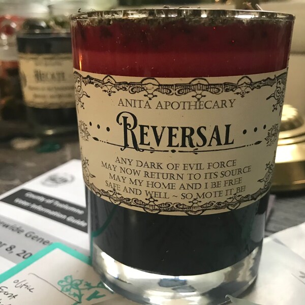 Reversal ~ Hoodoo Reverse Candle, Witches Spell Candle, Spell Candle ...