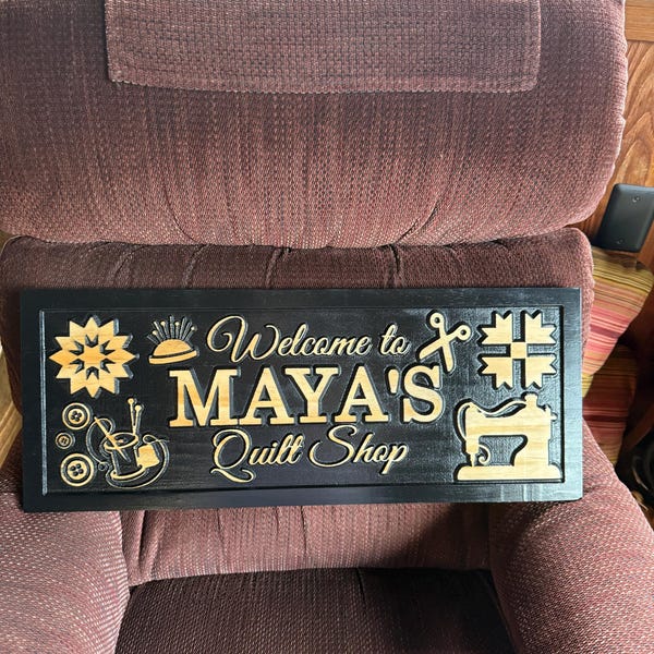Custom Sewing Room Sign Personalized Sewing and Quilting Signs Wood ...
