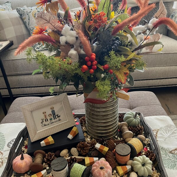 MINI CANDY CORN | Chunky Wood | Fall Decor | Rustic | Primitive ...