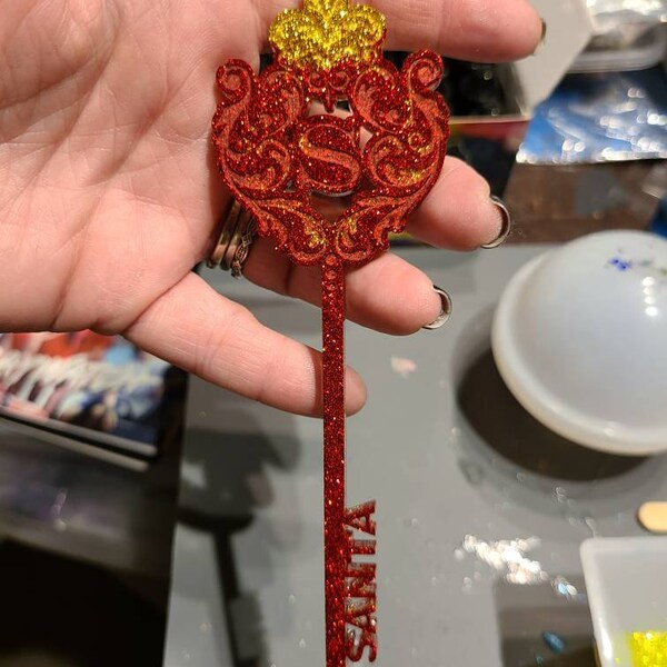 Santa’s Magic Key Silicone Mold. Silicone Mould for Resin Craft. Magic ...