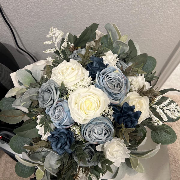 Slate Blue, Powder Blue, Dusty Blue, White and Sage Green Wedding ...