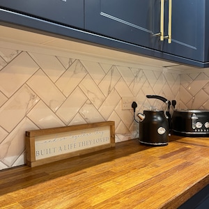 Love You,bye Farmhouse Style Modern Sign Rustic Present gift UK Quote ...