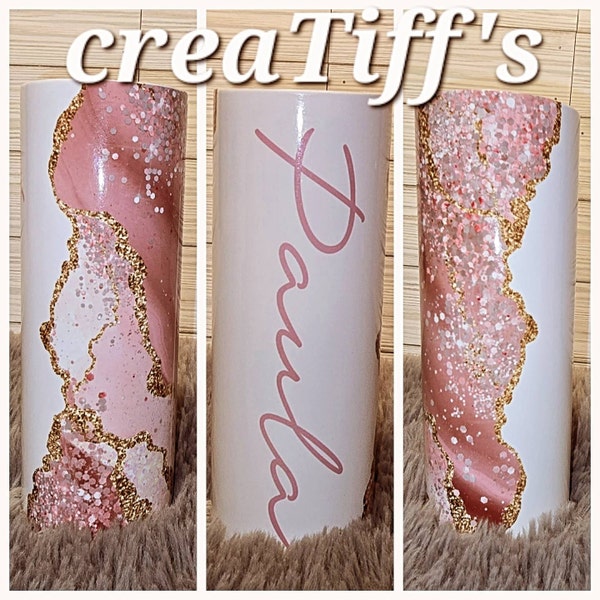 Seamless Pink Ice Cream Cone Wafer With Sprinkles Sublimation Tumbler ...
