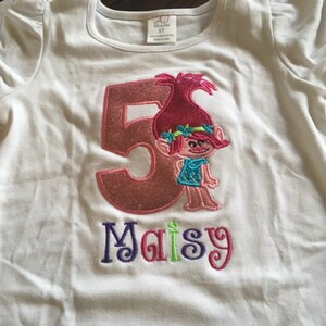 Trolls Poppy Birthday Shirt Poppy Troll Birthday Shirt For | Etsy