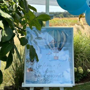 Hot Air Balloon Diaper Raffle Invitation Inserts - Etsy
