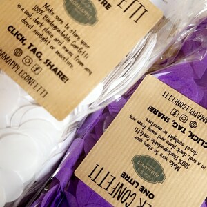 Snow Confetti Snowfetti® Biodegradable 100% Natural Water Soluble ...