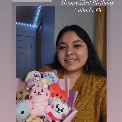 Plushies Bouquet. Kpop Boy Band Bouquet. Lavender Bouquet. Birthday ...