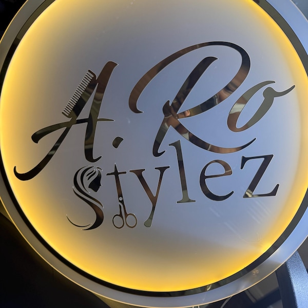 Custom Backlit Acrylic Sign | Acrylic Logo Sign | LED Business Sign ...