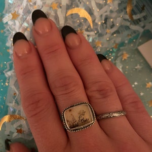 Aura Opal Magic Stackable Ring - Etsy