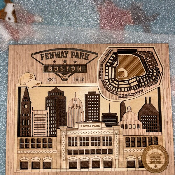 Petco Park - Home of the San Diego Padres - Layered Wooden Stadium With ...
