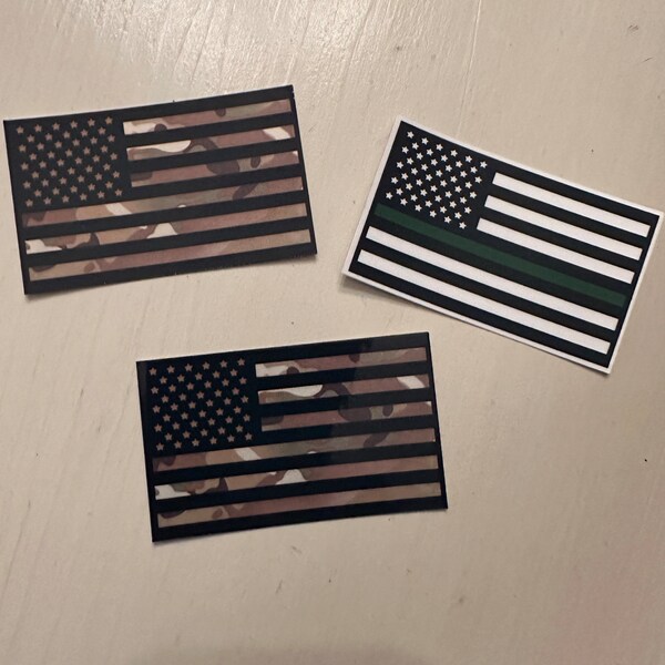 Multicam American Flag Sticker, Multicam Sticker, Military Stickers ...
