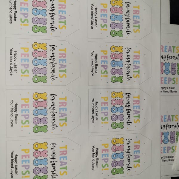 Easter Gift Tags Printable, Easter Gift Tags for Friends Editable ...