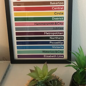 Minimal Chicago Train Poster of Chicago Rapid Transit CTA Rail Print of ...