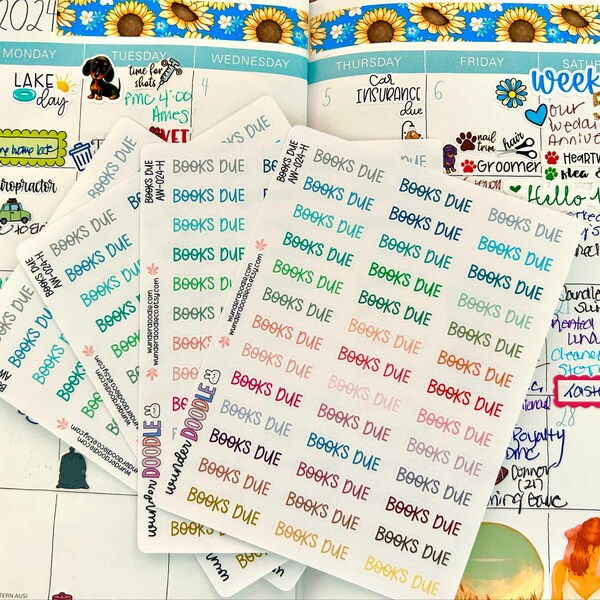 This Week Planner Stickers MS-019 Font MS Functional Stickers - Etsy