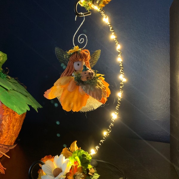 Decorative Fairy Display Stand, Floral Ornament Stand, Fairy Stand ...