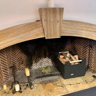 Large and Sturdy Log Basket With Wooden Handles XL Storage Basket for ...