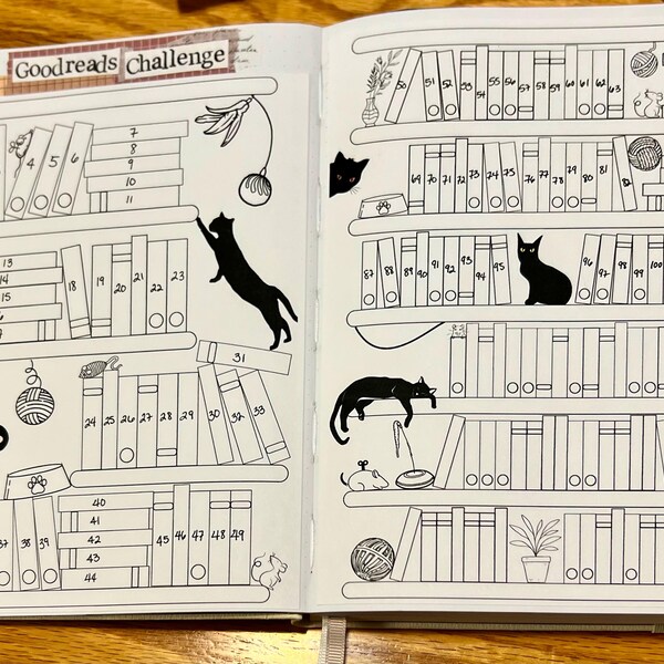 Christmas Bookshelf Printable Template Book Tracker Reading Challenge ...