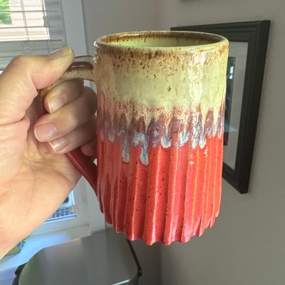 Blue Short Mug Pottery Mugs Ceramic Mugs Handmade Mugs Small Mugs - Etsy