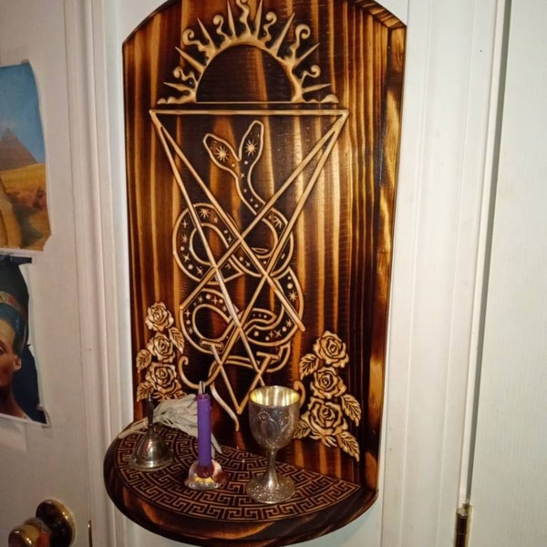 Seal of Archangel Gabriel Wall Altar for Sacred Space and Offerings ...