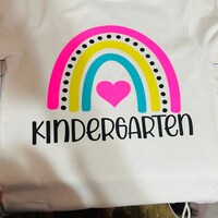 Kindergarten Rainbow SVG Kindergarten SVG School Shirt SVG - Etsy Canada