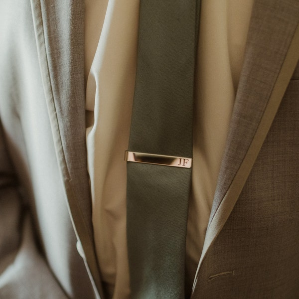 Tie Clip Groomsmen Tie Clip Custom Tie Clip Man Tie Clip Father of the ...