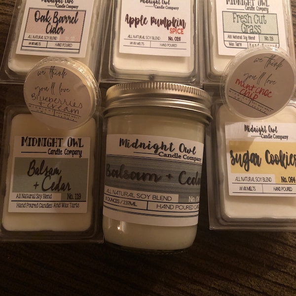 SOY WAX MELTS Fall Scents Autumn Wax Melts Fall Wax Melts Natural Soy ...