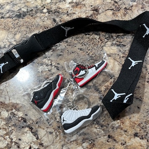 Jordan Lanyard With Two Jordan Shoe Keychains. New - Etsy