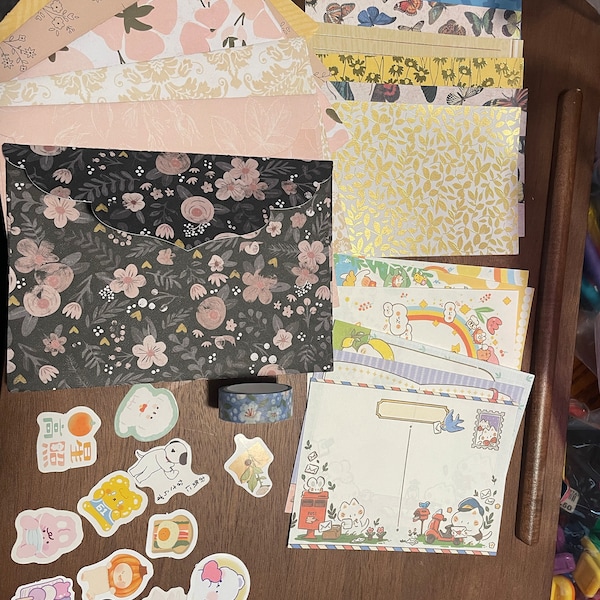 Handmade Pen Pal Kit | Cute Stationery Set | Letter Writing Set | Gift ...