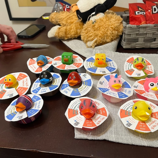 Custom Life Preserver Ring Cruising Ducks Tags, No String/band Needed ...